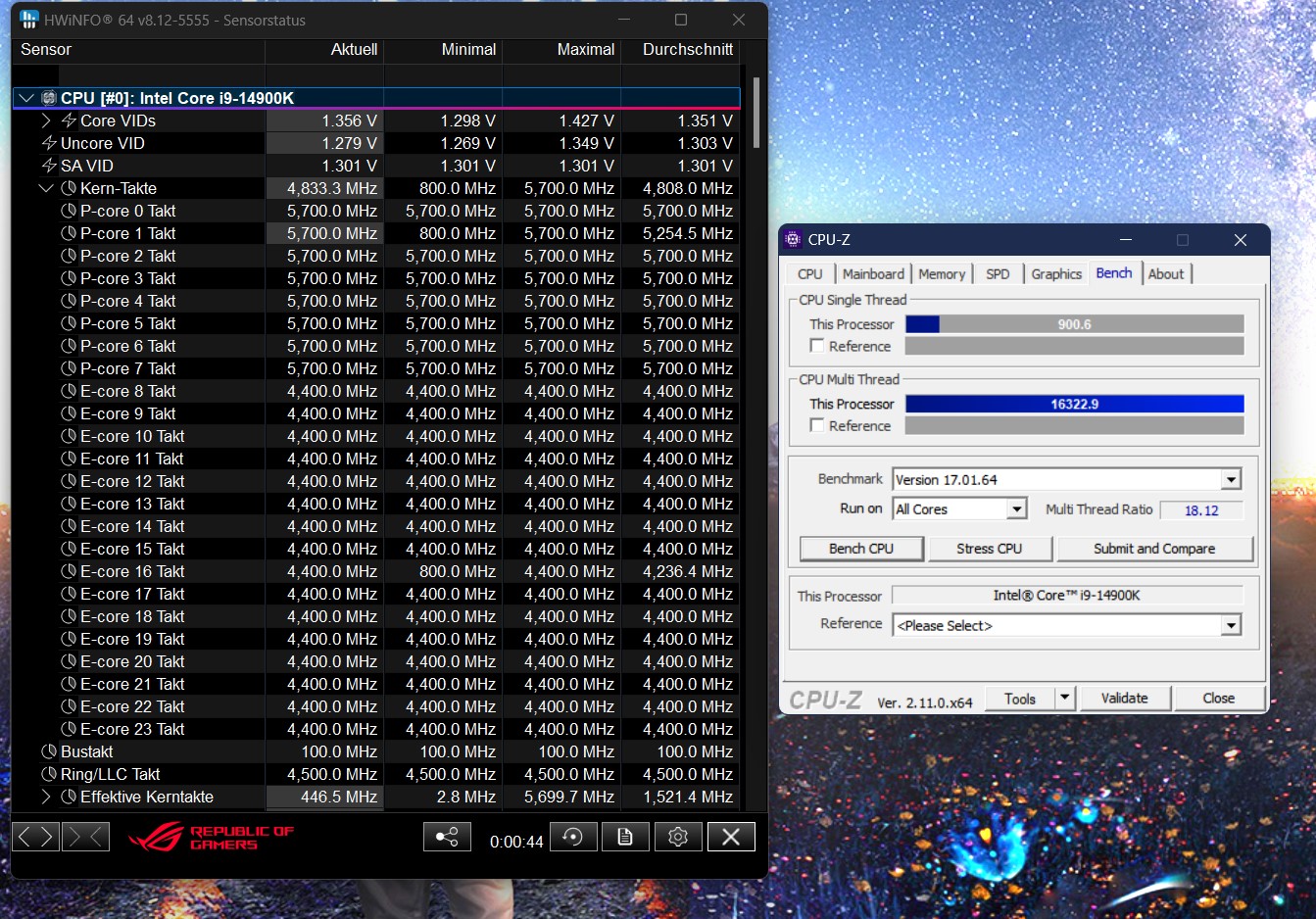 ASUS Z790 Dark Hero + 14900K Newest Bios 1801 - Republic of Gamers Forum - 1066024