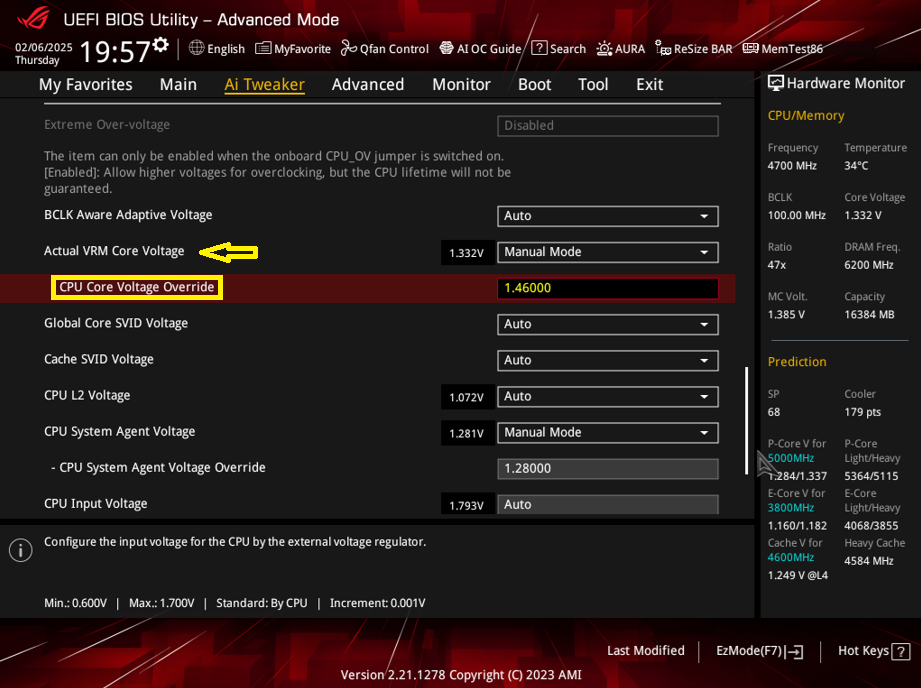 Overclock i9 14900KS - Republic of Gamers Forum - 1075165