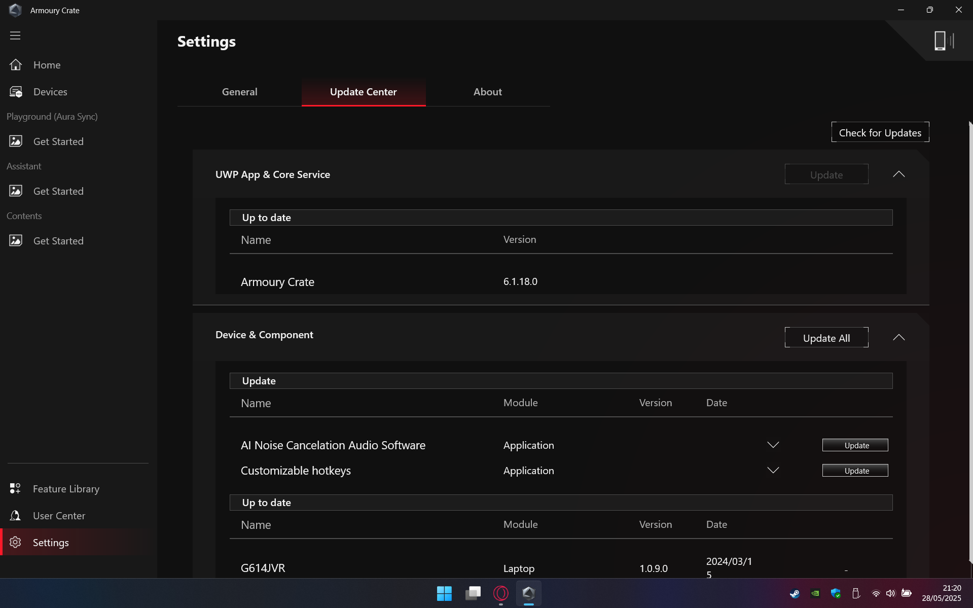 Solved: ROG STRİX G16 2025 G614FR ARMOURY CRATE MANUAL MOD ...