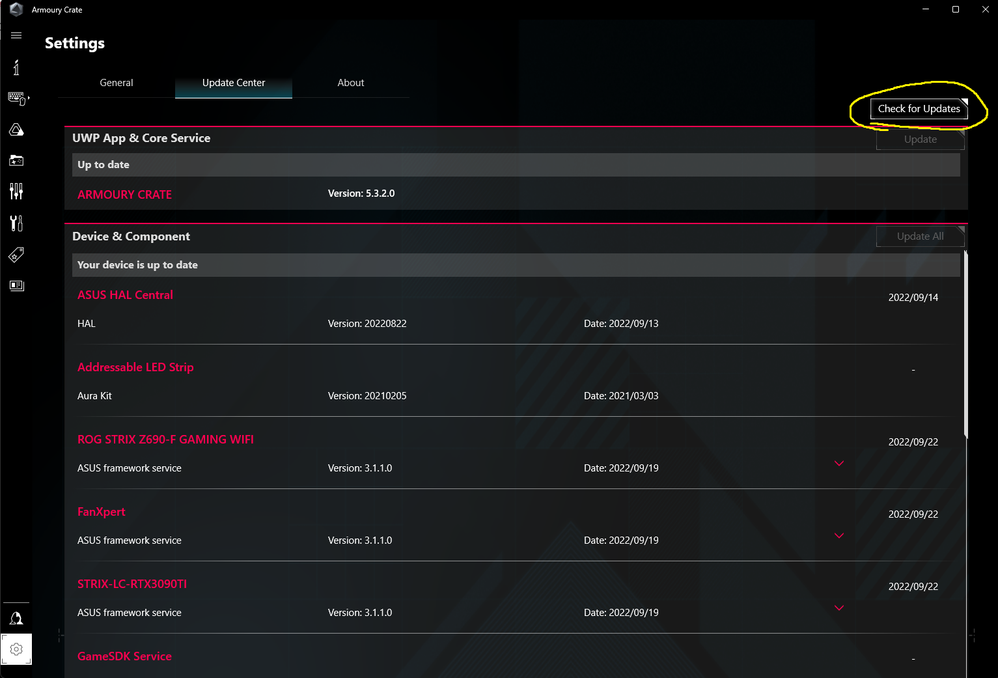 Armoury Crate V5.3.20 won't update Gladius [Resolv... - Page 2 - Republic of Gamers Forum - 894451
