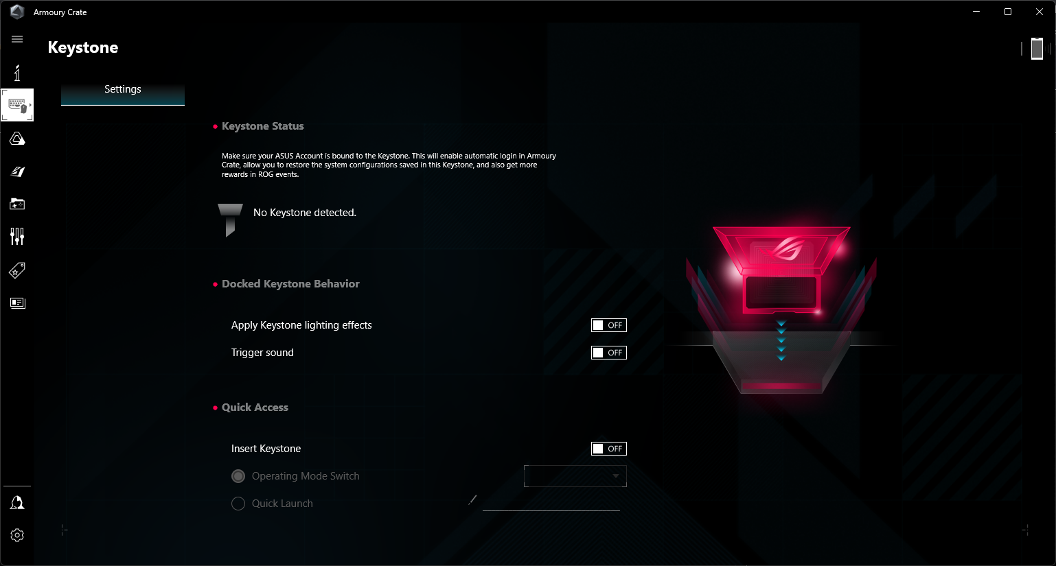 G533ZW Keystone not detected in AC 5.4.10.0 - Republic of Gamers Forum ...