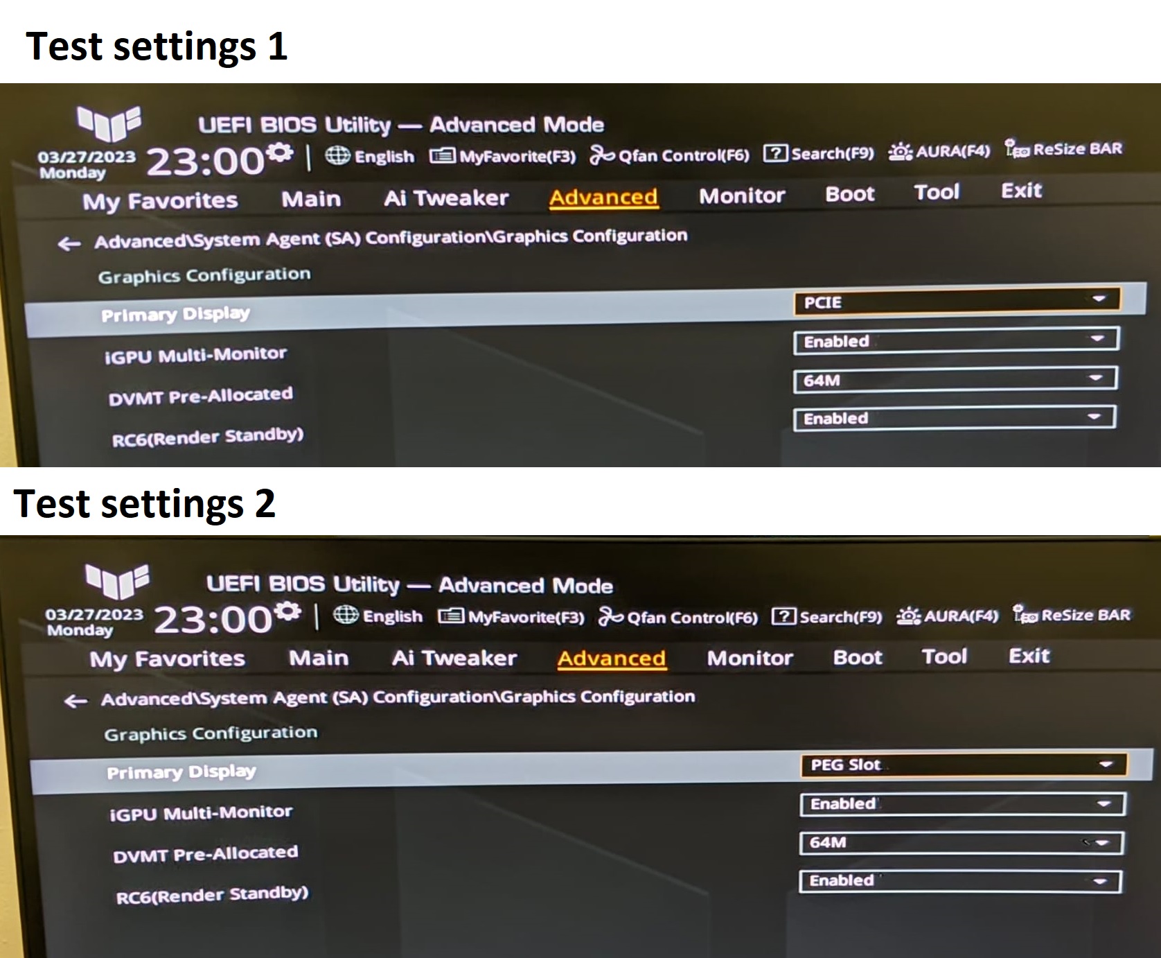 TUF GAMING Z790-PLUS WIFI - iGPU Multi Monitor Iss... - Republic of ...