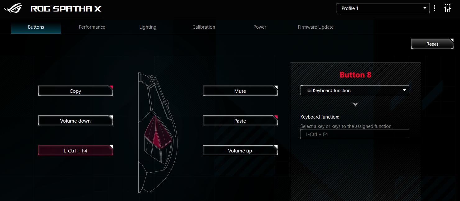 Spatha X Key Bindings not working - Republic of Gamers Forum - 941486