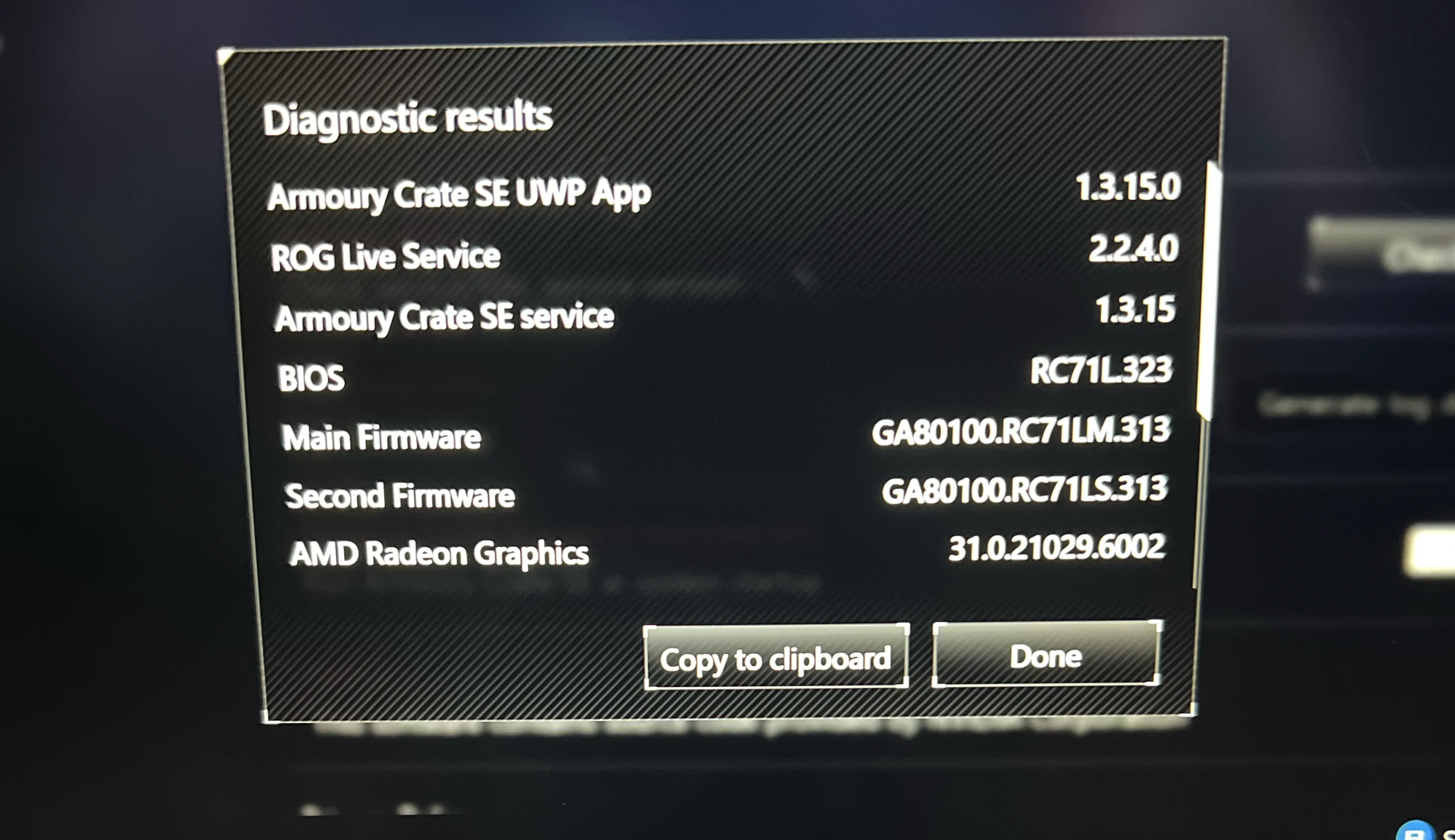 ArmouryCrate firmware wrong update message - Republic of Gamers Forum ...