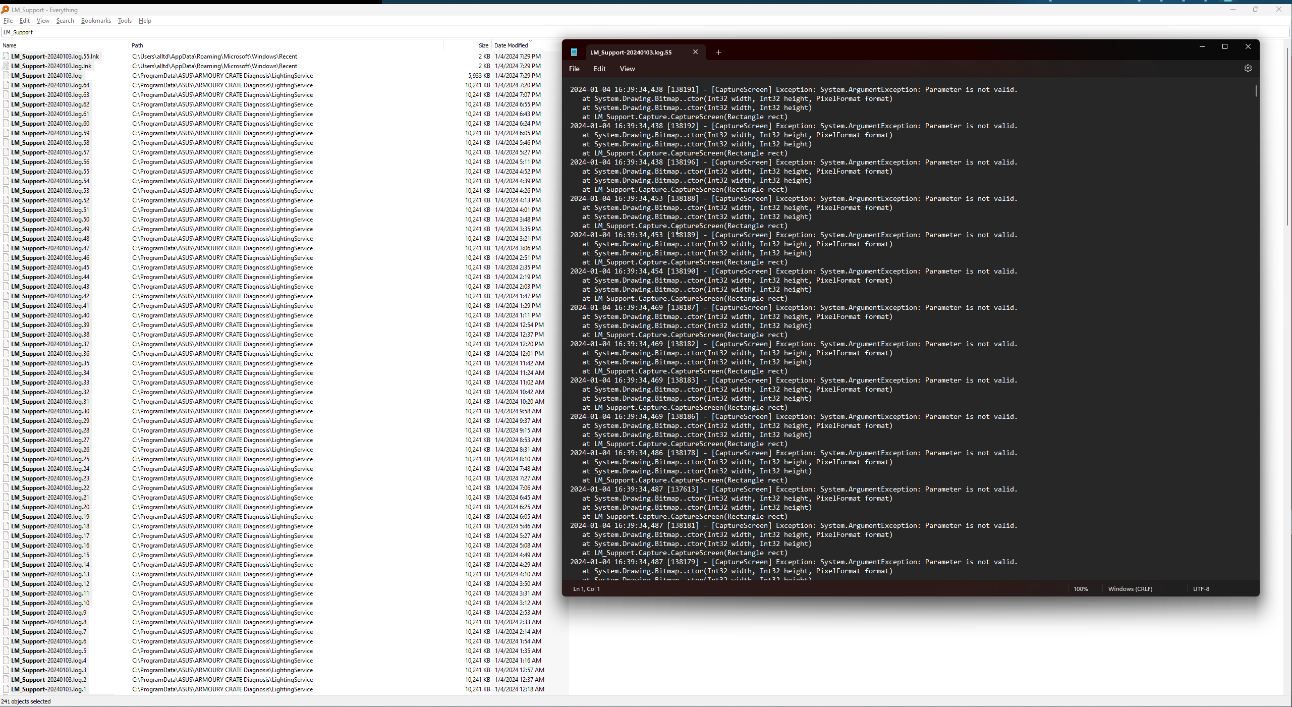 Solved: Faulting application AacAmbientLighting.exe and Ar... - Page 21 ...