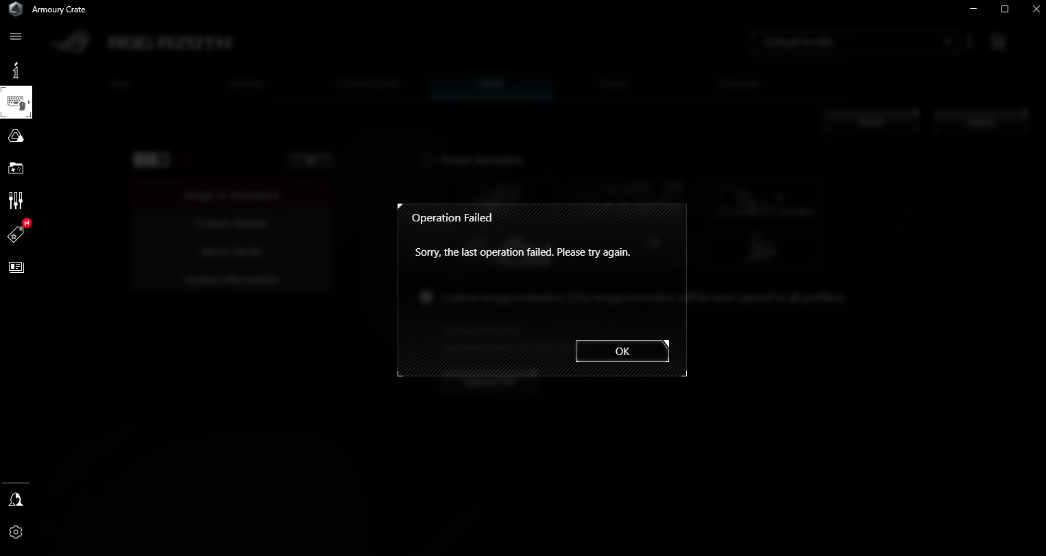 Solved: ASUS ROG AZOTH - OLED Custom Image/Animation Error - Republic ...