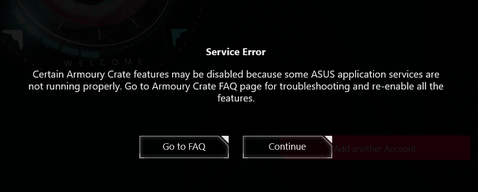 Armoury crate software keep "install Armory Prereq... - Republic of ...