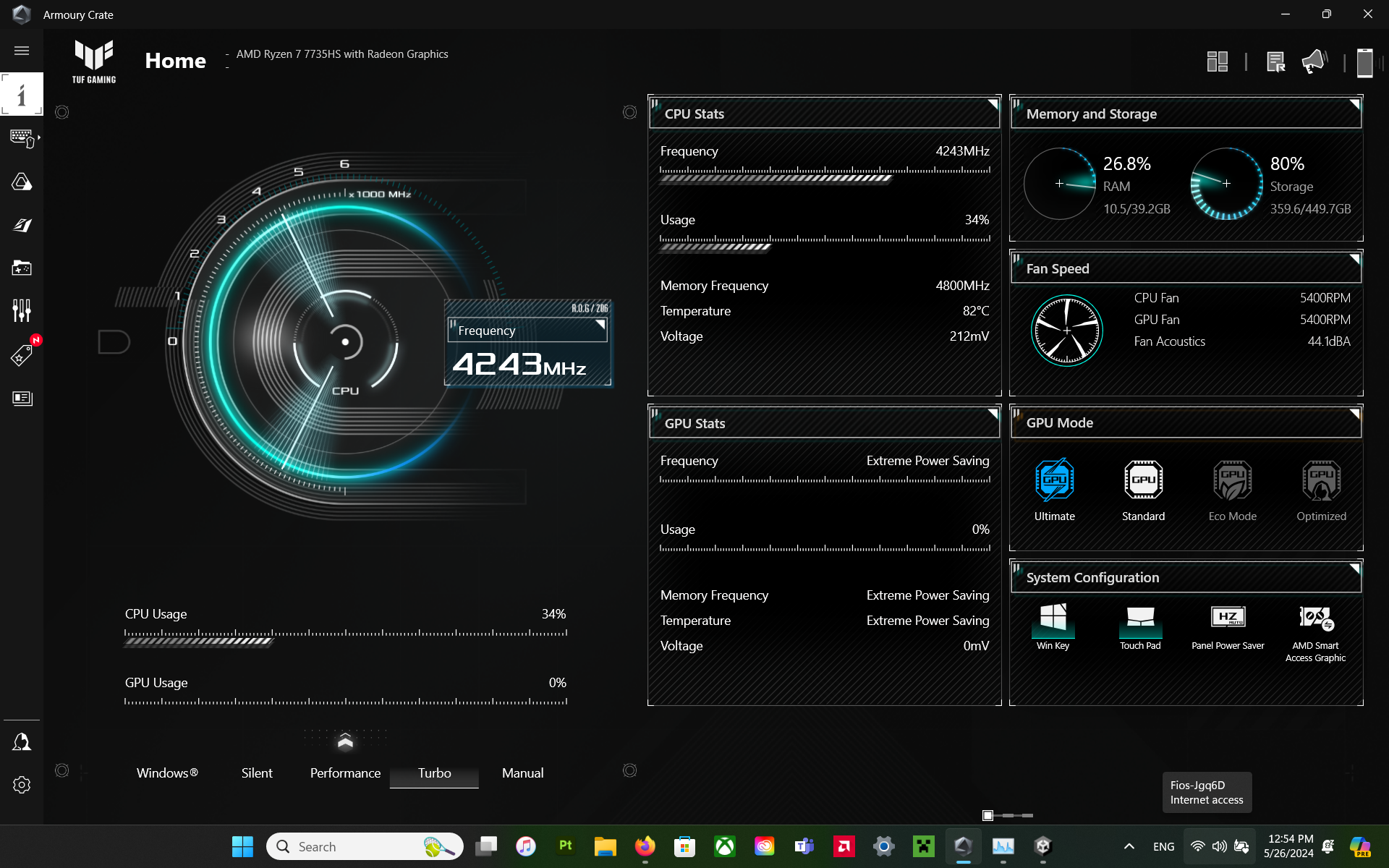 Armoury Crate does not detect GPU and shows as ext... - Republic of Gamers Forum - 1019560