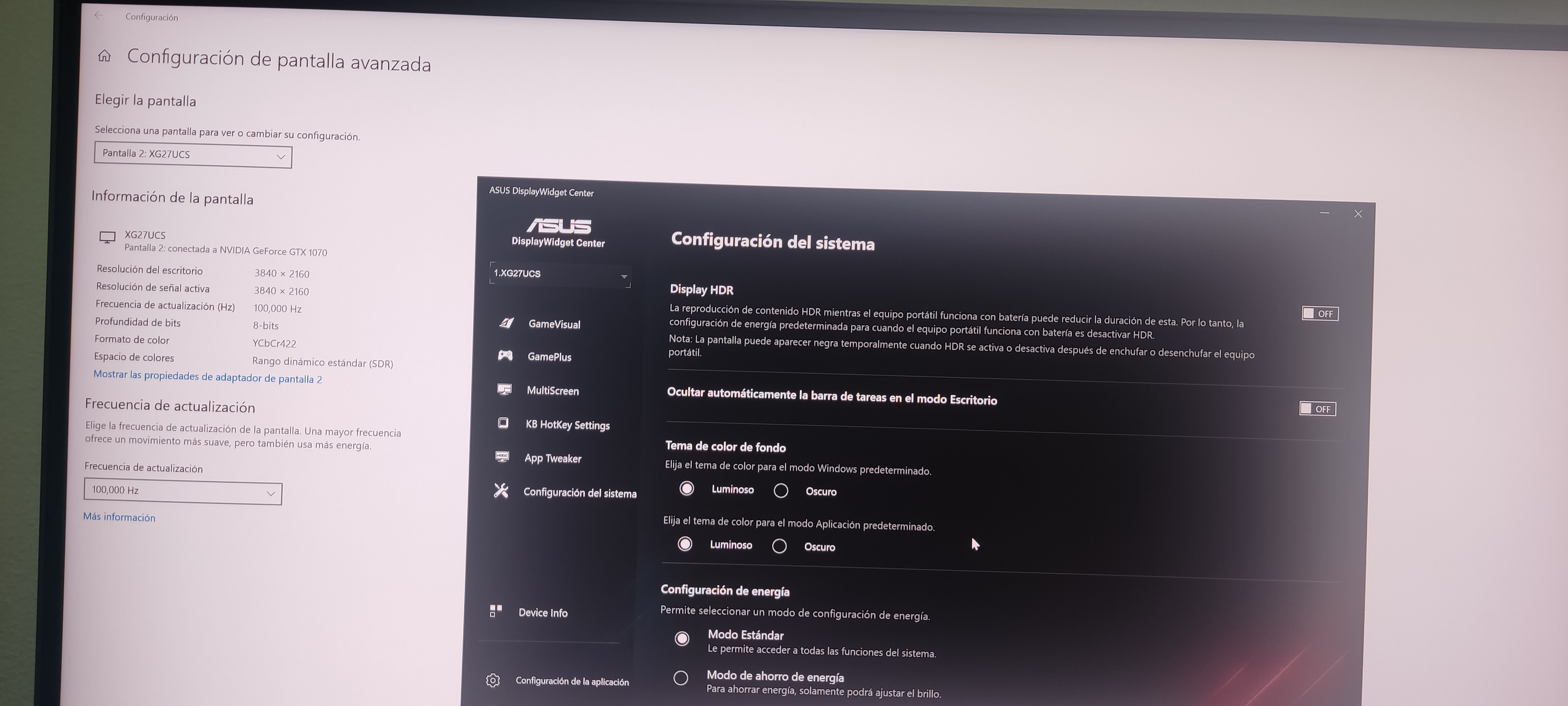 Issue With Hdr Disabling Color Settings And Reduci Republic Of Gamers Forum 1030337