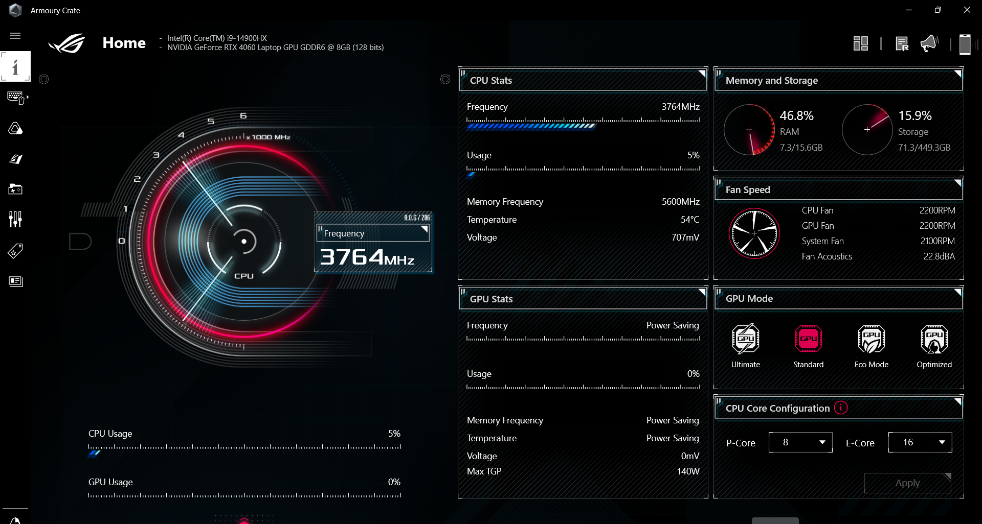 Asus Rog Strix G16-G614JV Cpu Temp at idle, Boot T... - Republic of ...